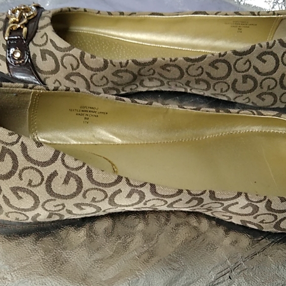 Guess | Shoes | Brown And Tan Guess Flats | Poshmark
